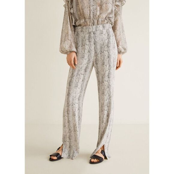 Mango | Pants & Jumpsuits | Mango Mng Suit Snake Print Trouser Pants ...